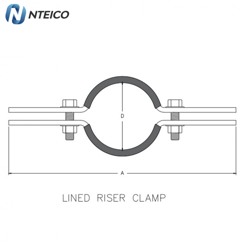 Rubber Lined Riser Clamp - NTEICO